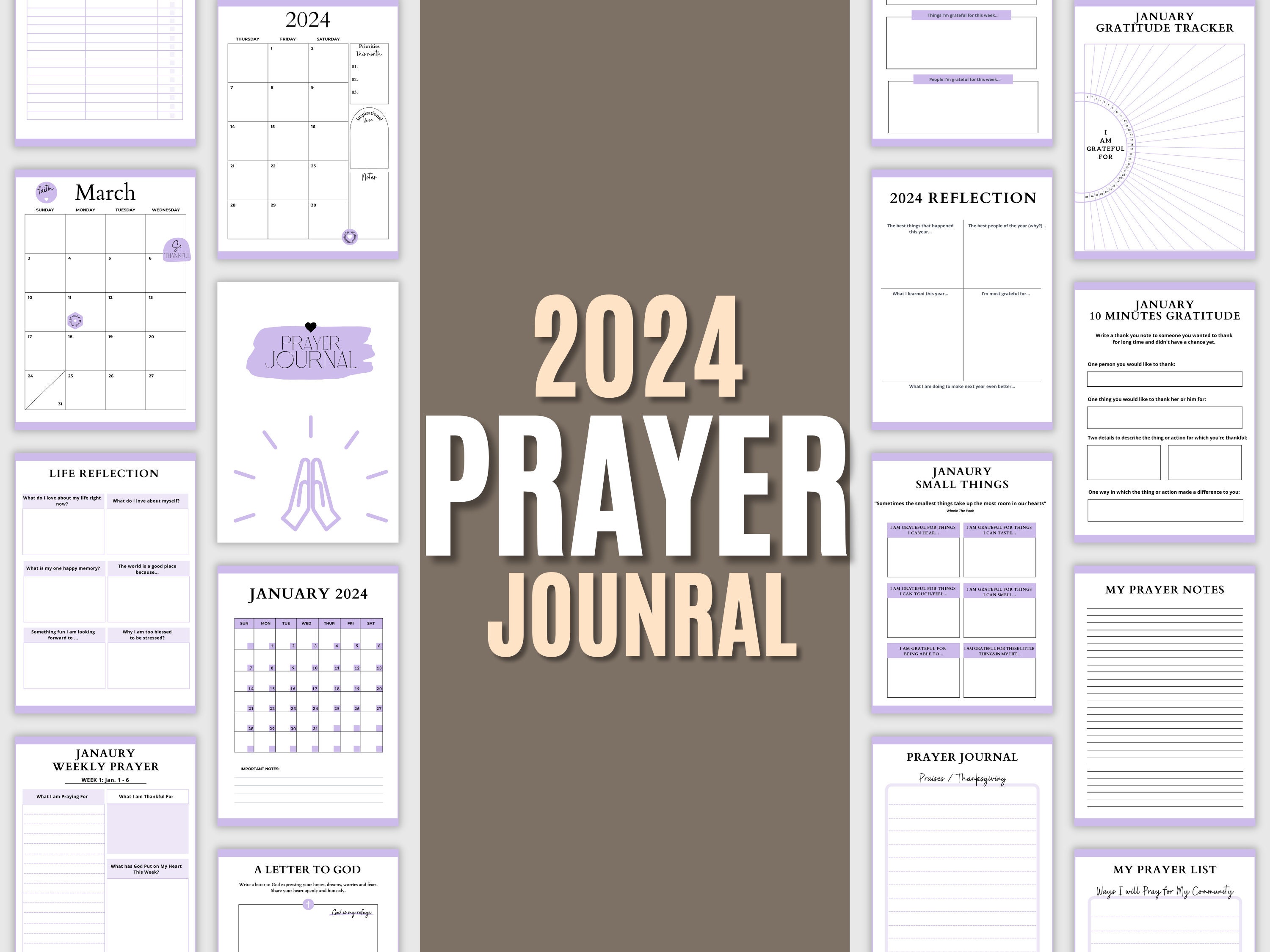 Printable Bible Study Journal | Prayer Journal | Faith Planner ...