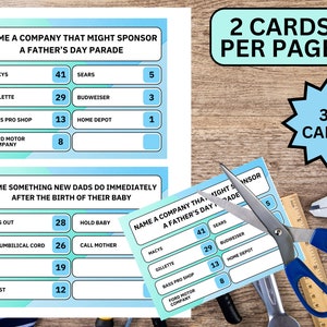 Printable Father's Day Feud Game | Father's Day Friendly Feud Game ...