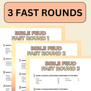 Printable Bible Feud Game | Bible Family Feud Game Show | Church Family ...