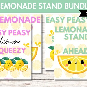 Lemonade Stand Materials | PRINTABLE SET | Checklist, Banners, Sales ...