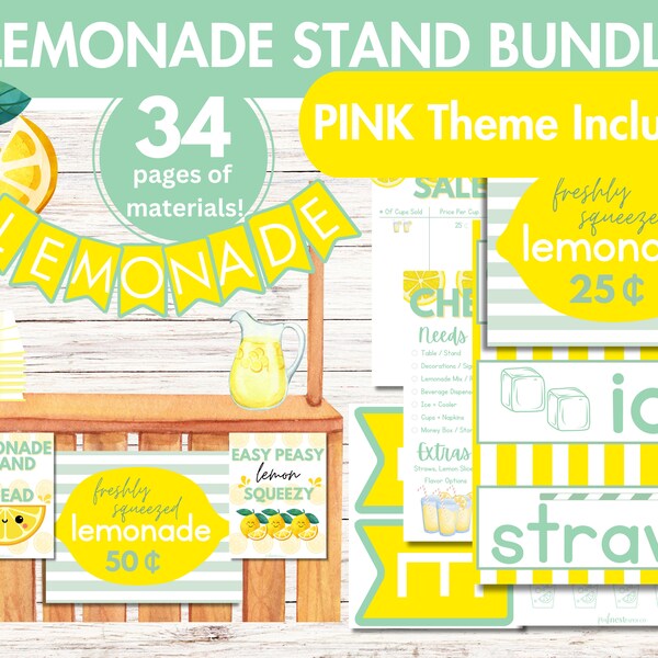 Lemonade Stand Signs - Etsy