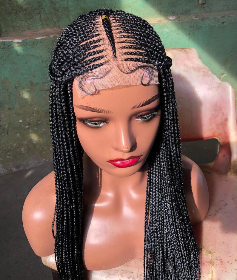 Full Lace Cornrow Braided Wig, Cornrow Wig, Braided Wig, Braided Wigs ...