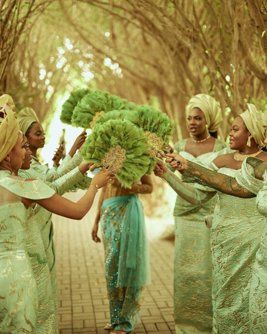 Fan Nigerian, Bridal Feather Hand Fan,african Bridal Hand Fan, Nigerian ...