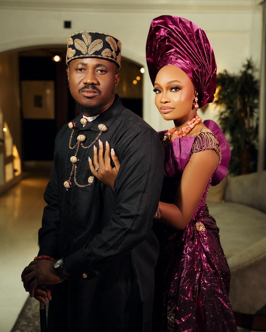 African Velvet Beaded Cap ,hausa Cap Kufi Hat,kufi Cap, Hausa ...