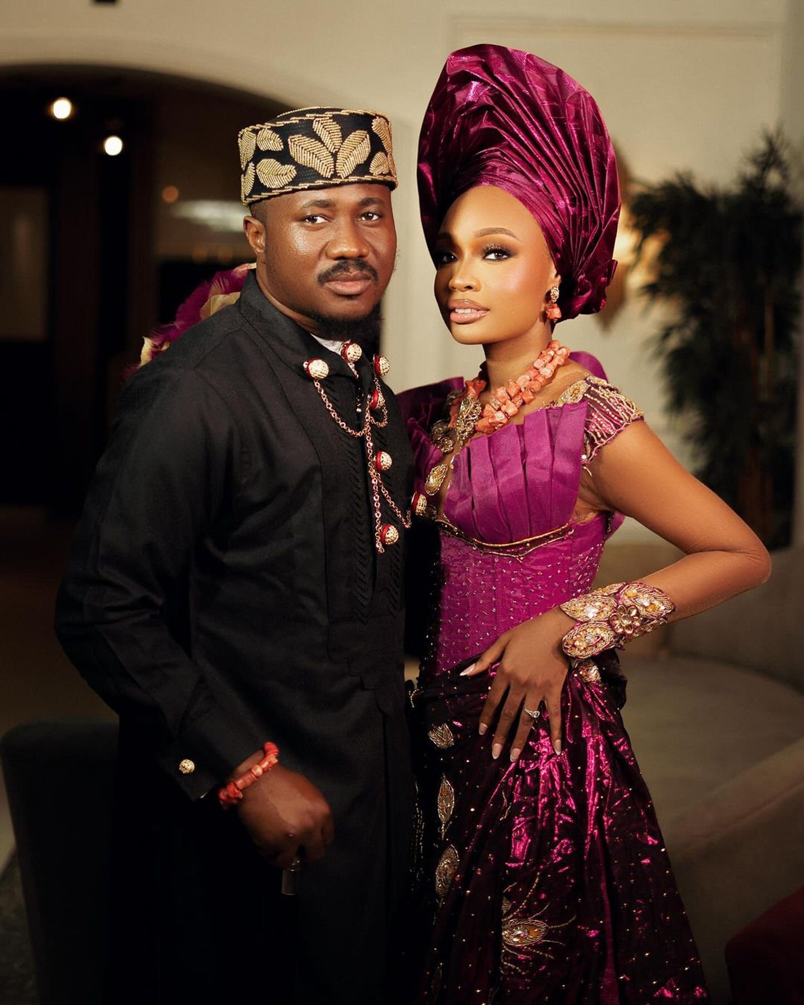 African Velvet Beaded Cap ,hausa Cap Kufi Hat,kufi Cap, Hausa ...