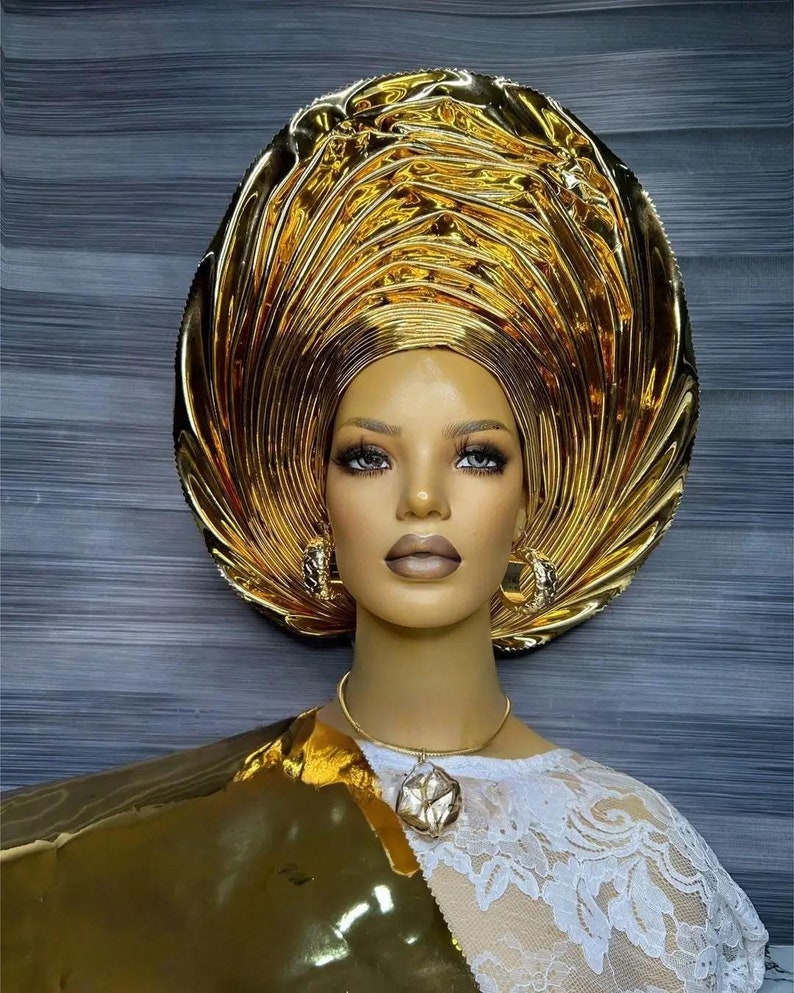 Asooke Cap, Auto Gele, African, Zara Cap, Turban Hat, Women Headgear ...