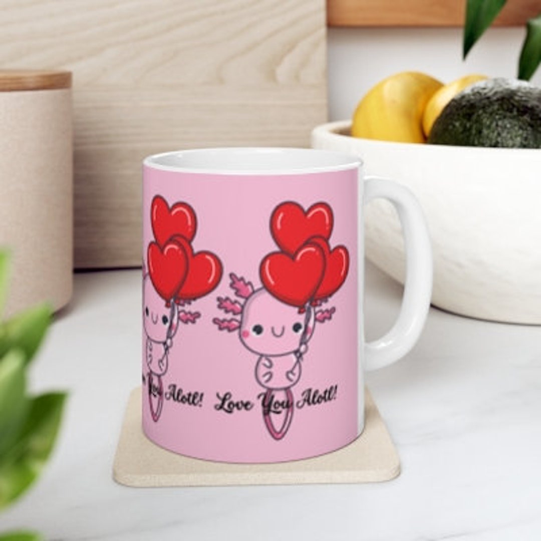 Axolotl Coffee Mug, Cute Axolotl Gift, Mexican Walking Fish Lover ...