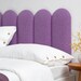 Dark Lilac Headboard Panel Upholstered Soft Wall Panel Lilac Linen ...