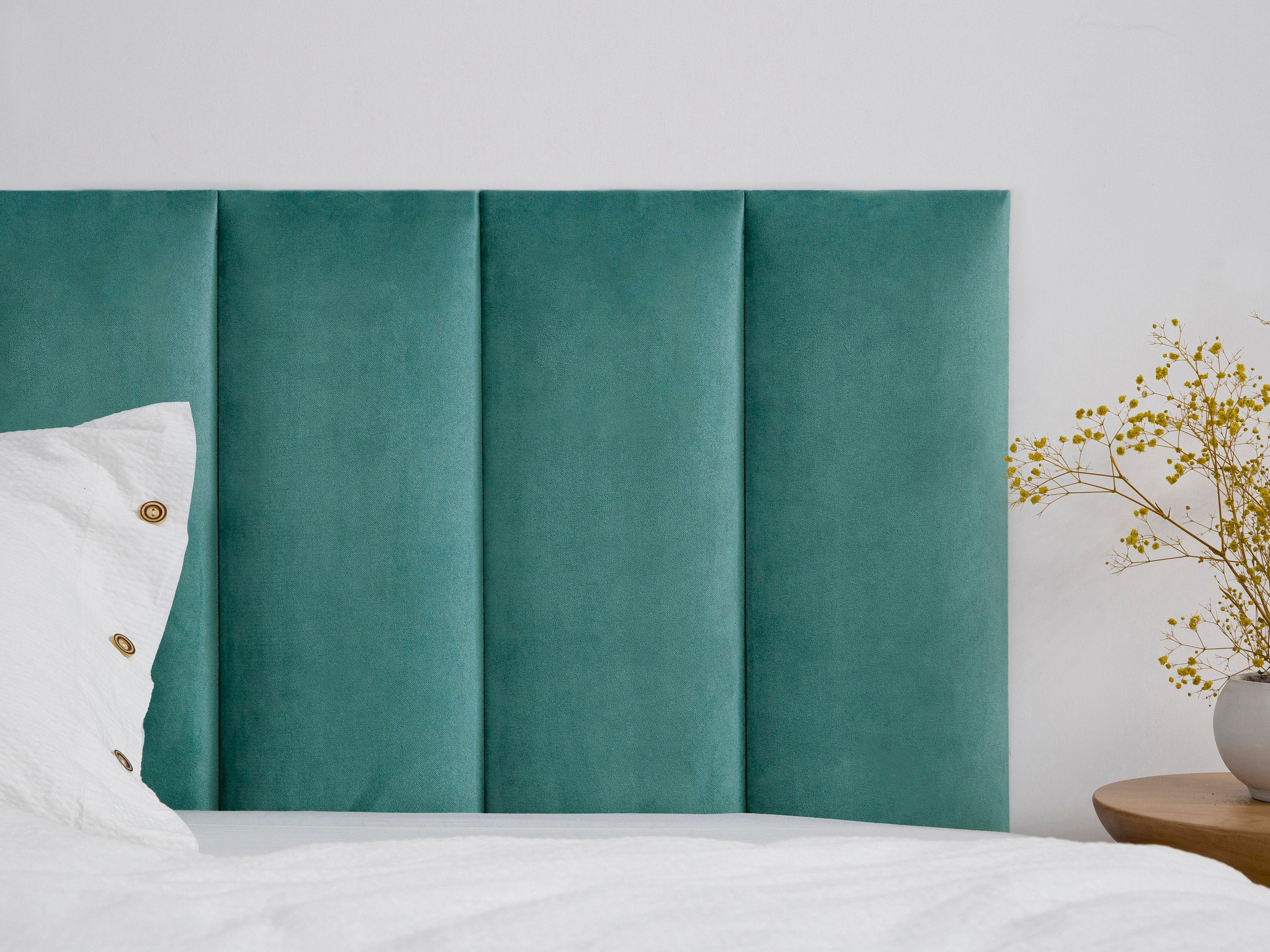 Teal headboard king size store