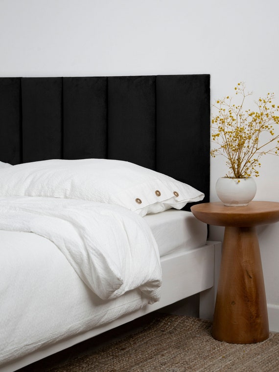 Black velvet bedhead store