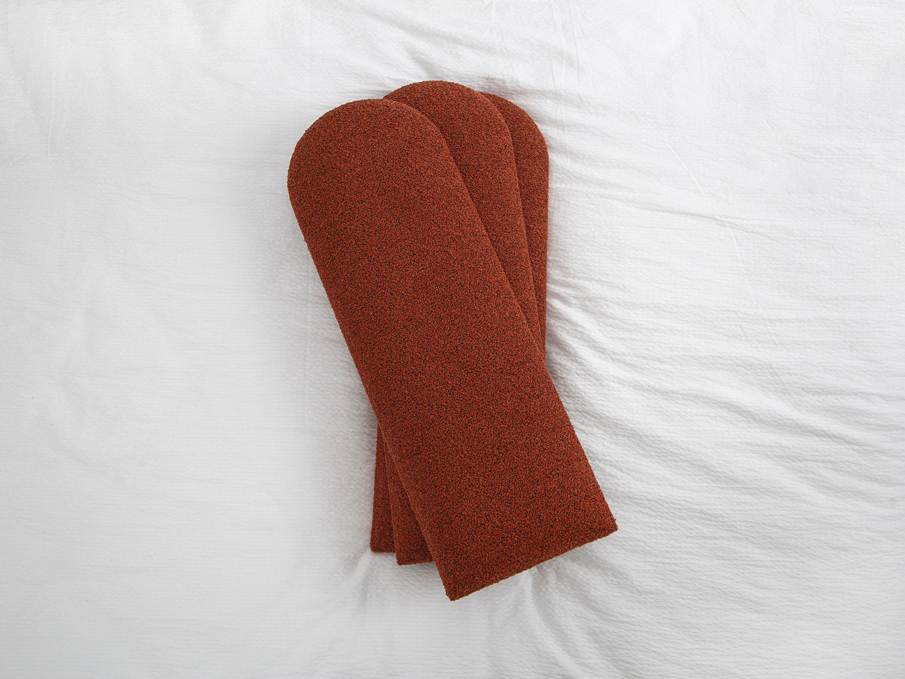 Terracotta Red Boucle Wall Panel Textured Upholstered Soft - Etsy