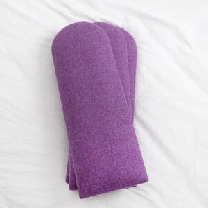 Dark Lilac Headboard Panel Upholstered Soft Wall Panel Lilac Linen ...