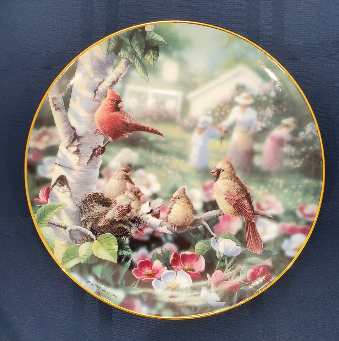Beauty in Bloom Plate Family Album Danbury Mint Cardinals Bradley ...