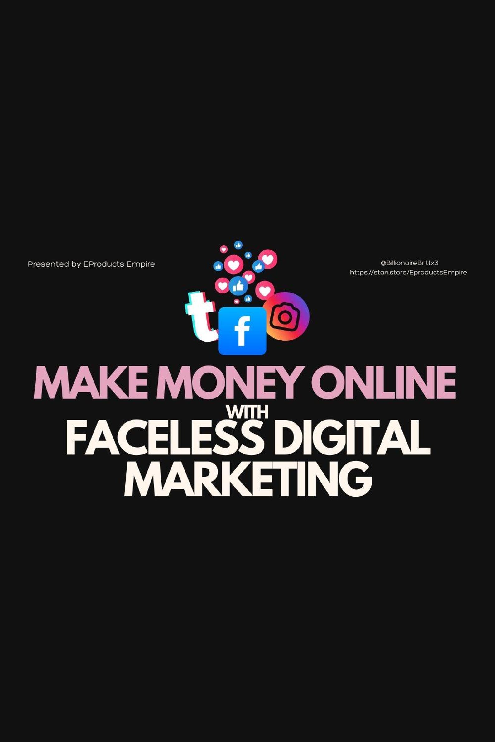 Faceless Digital Marketing Guide | Passive Income Strategies ...