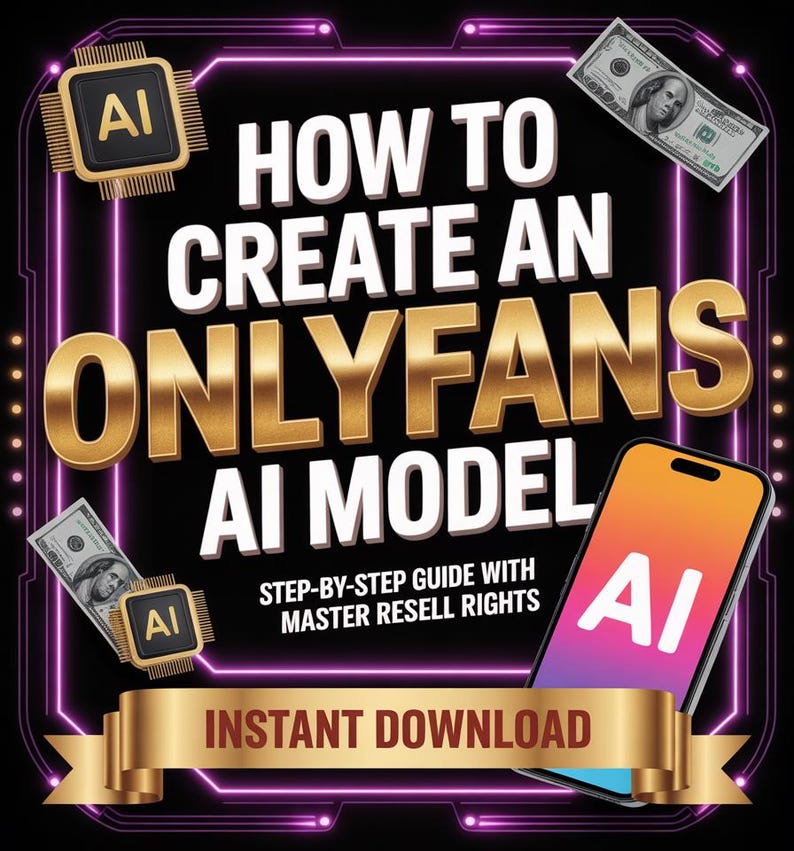 Digital Product, AI Onlyfans Model Guide: Beginner Ebook, Create an AI ...