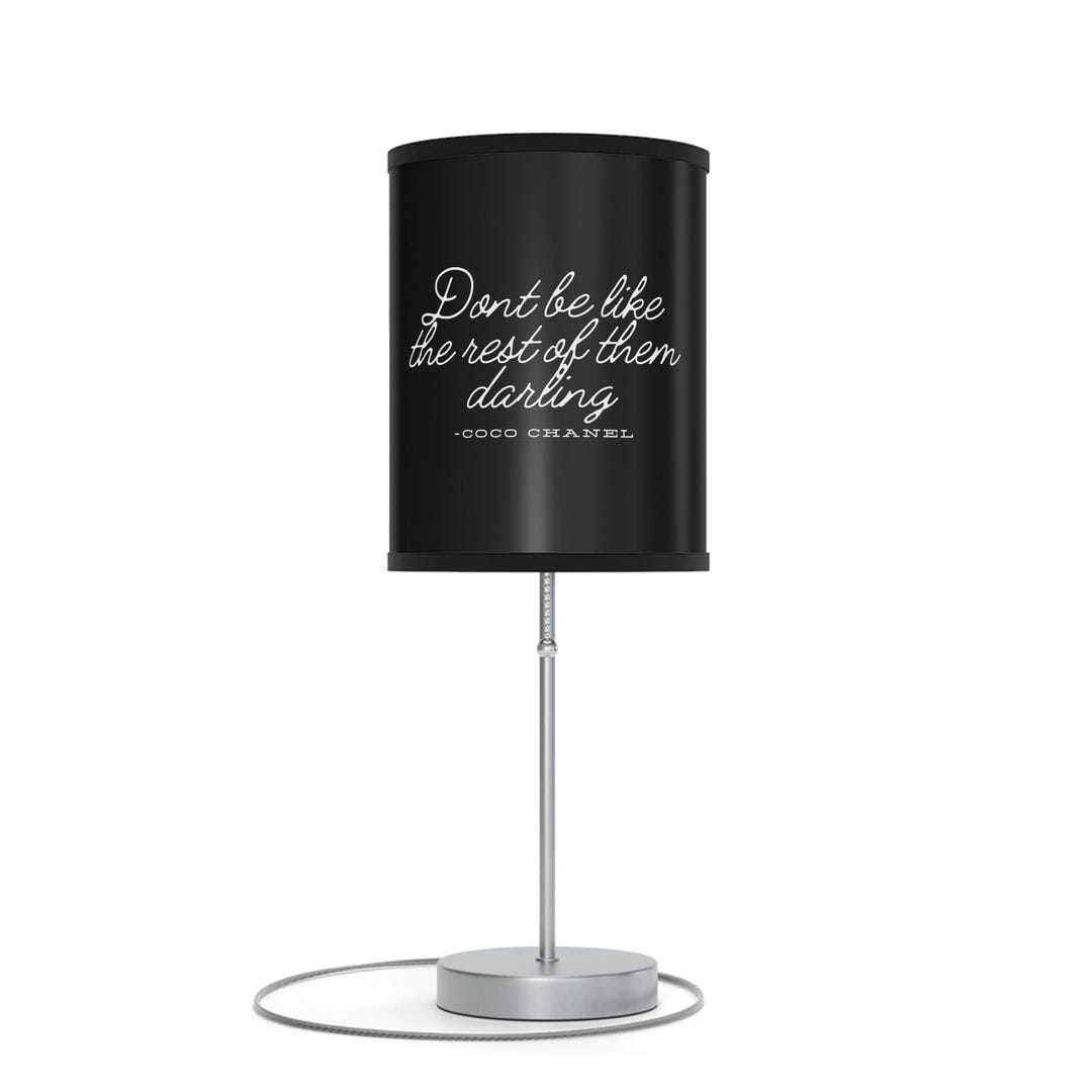 Coco Chanel Quote Lamp, Don't Be Like the Rest of Them Darling ...