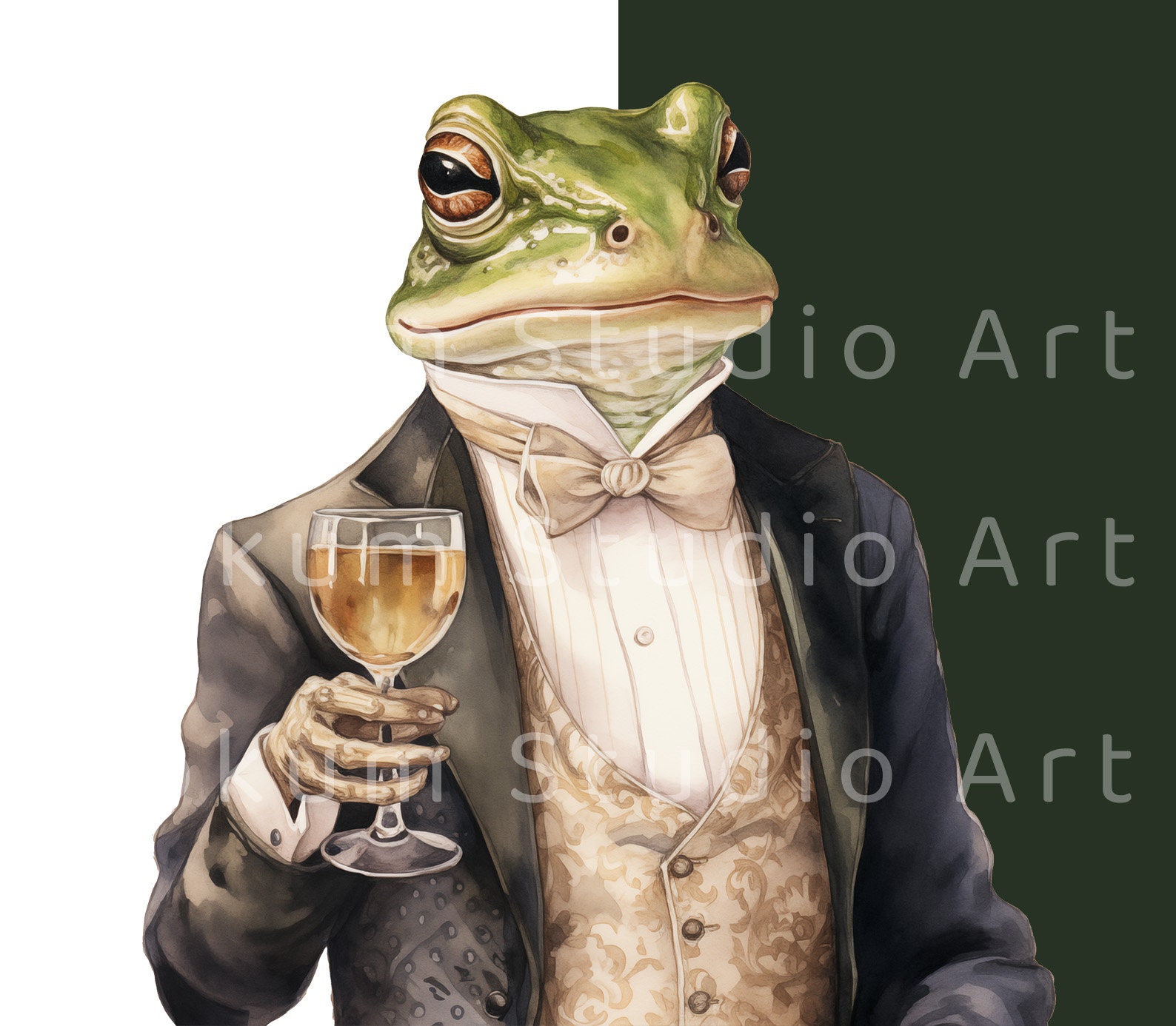 Victorian Frog Clipart Bundle Funny Frogs Clip Art Frog Vintage PNG ...