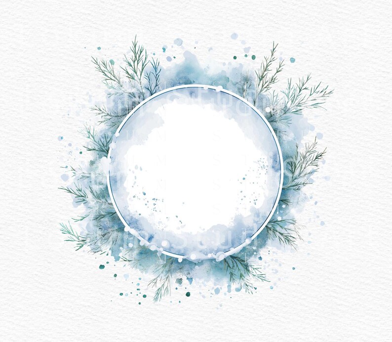 Christmas Winter Frames Clipart Festive Ornaments Cozy Winter Vintage ...