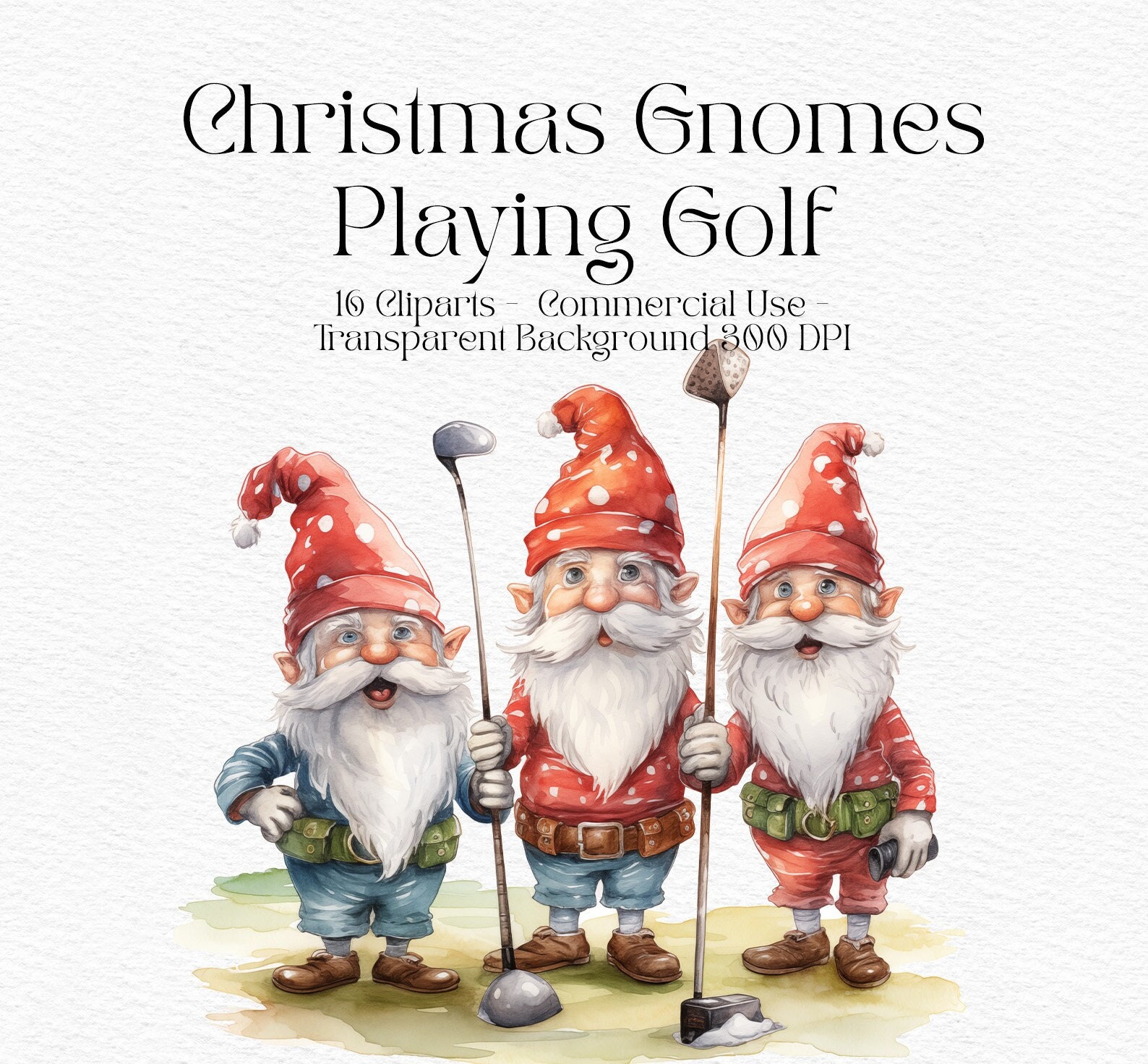 Christmas Golf Clip Art
