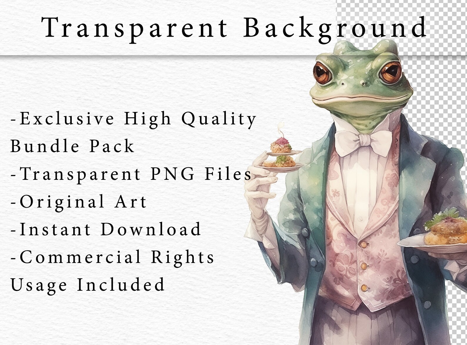 Victorian Frog Clipart Bundle Funny Frogs Clip Art Frog Vintage PNG ...