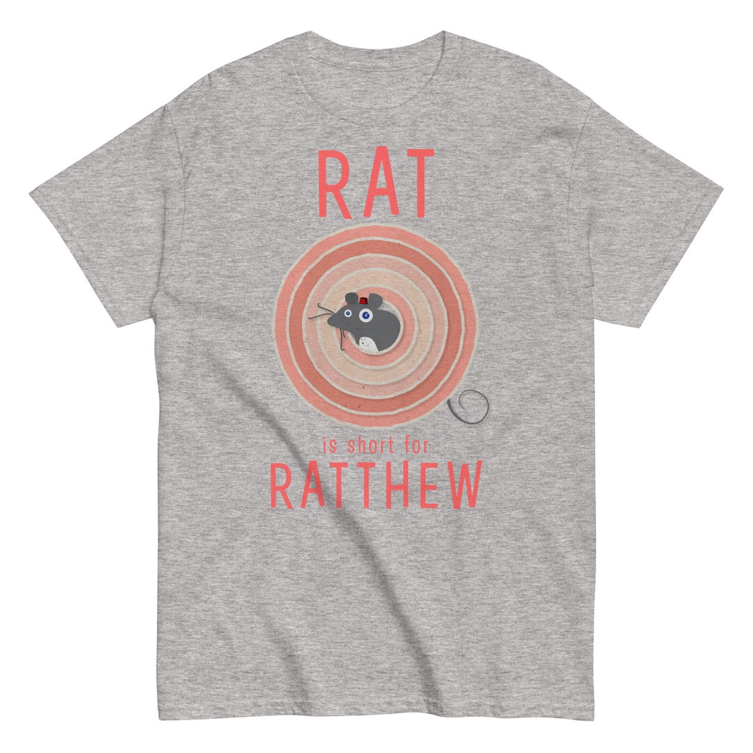 Rat is Short for Ratthew Meme T-shirt (in Pink) - Etsy