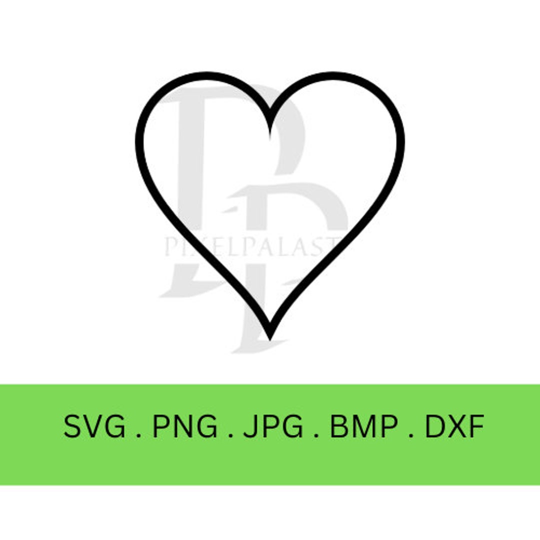 Heart DIGITAL PRODUCT .svg .png .jpg .bp .dxf for Instant Download - Etsy