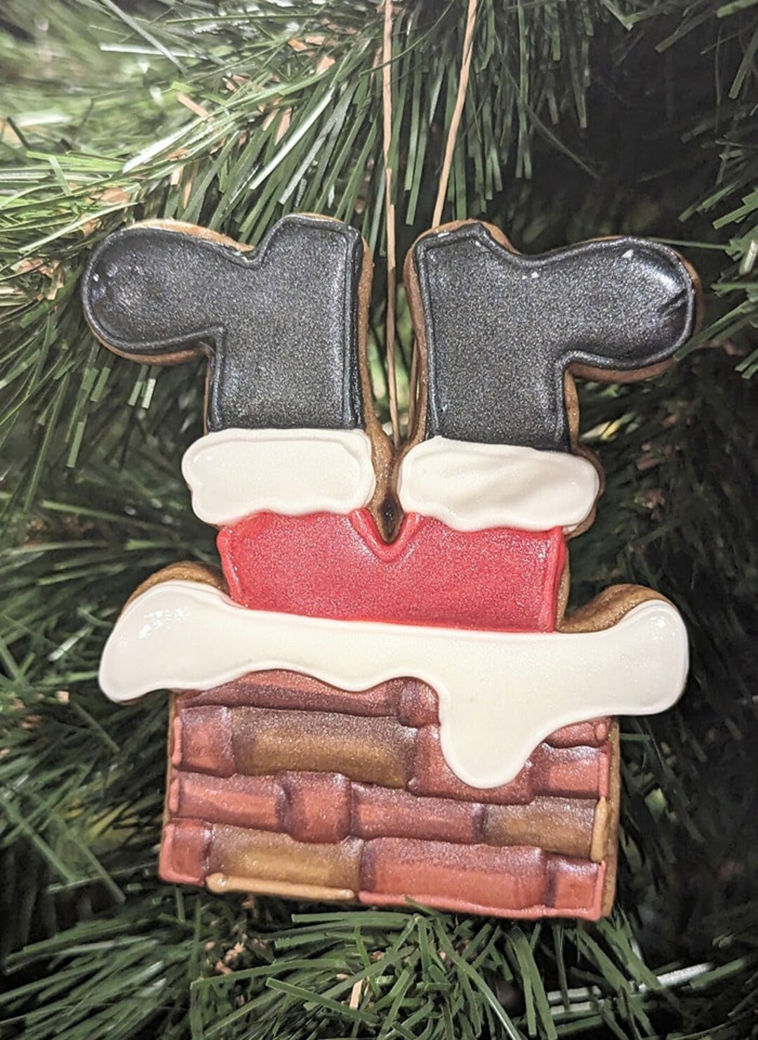 Santa Claus Christmas Tree Cookie Ornament - Etsy