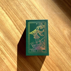 Green Gold Tarot Cards Deck in a Box With Guide Book Divination Cards ...