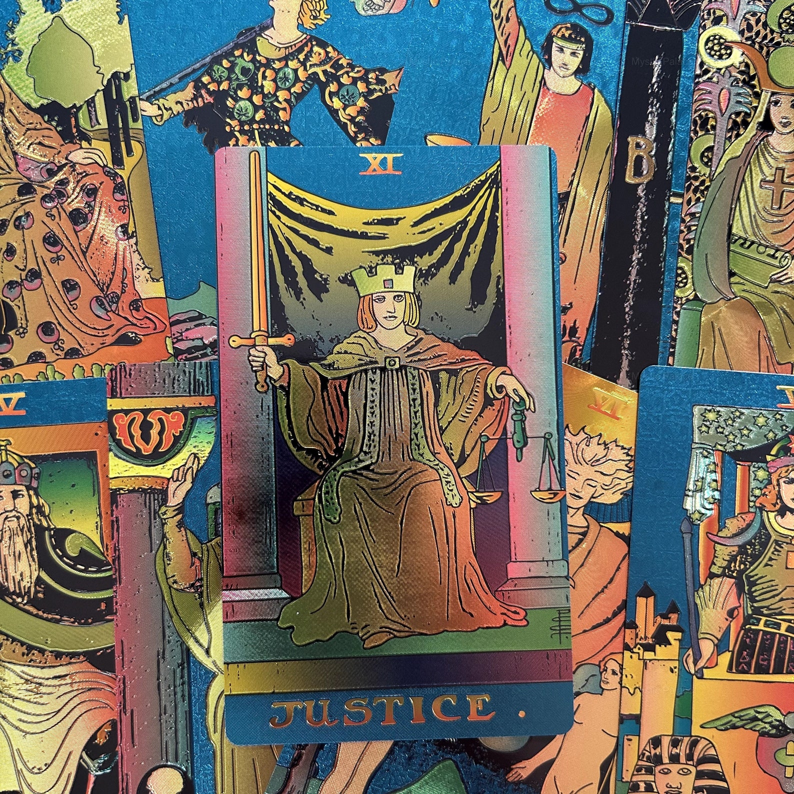 Green Gold Tarot Cards Deck in a Box With Guide Book Divination Cards ...