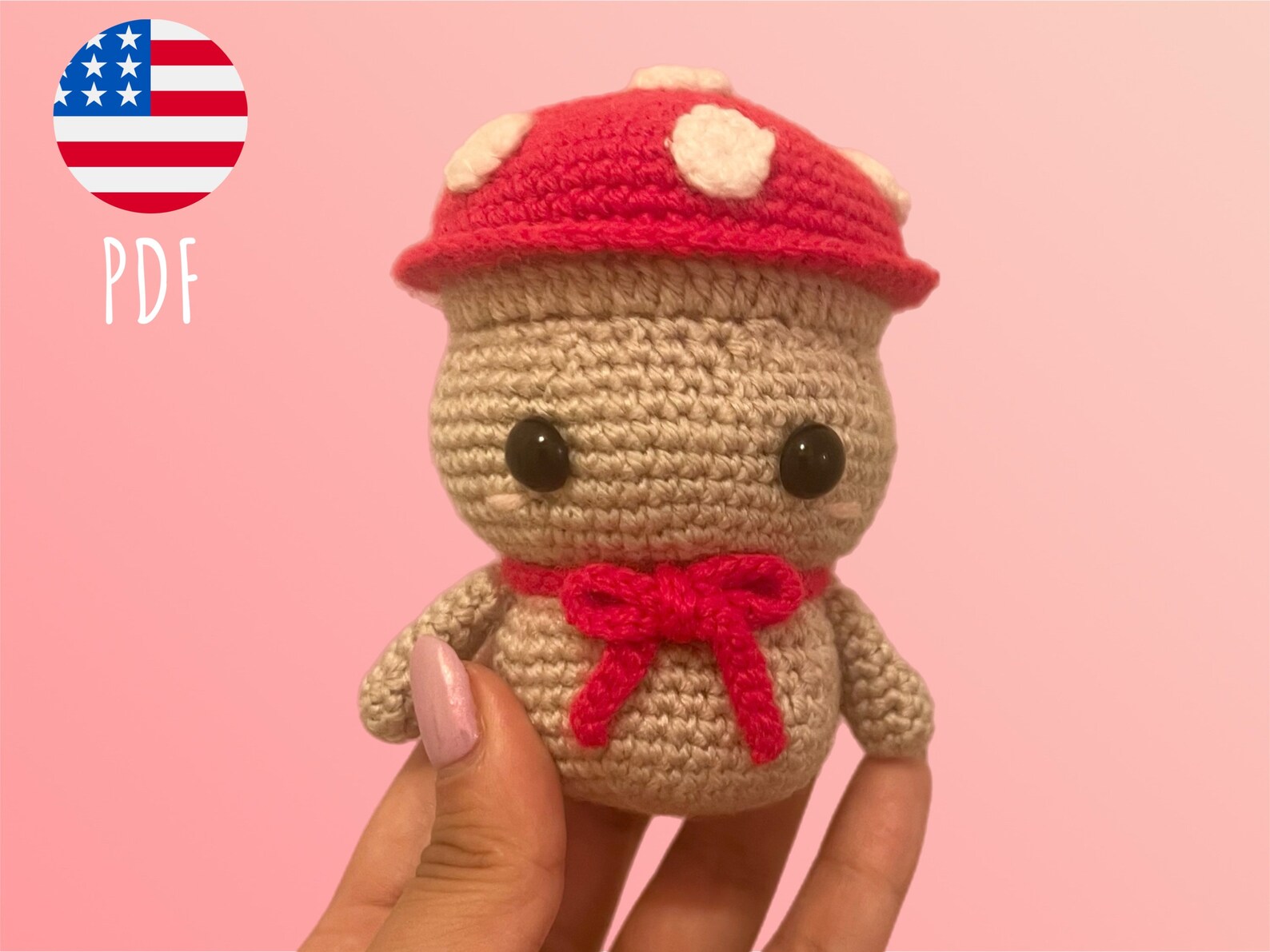 Mushroom Buddy Crochet Pattern - Etsy