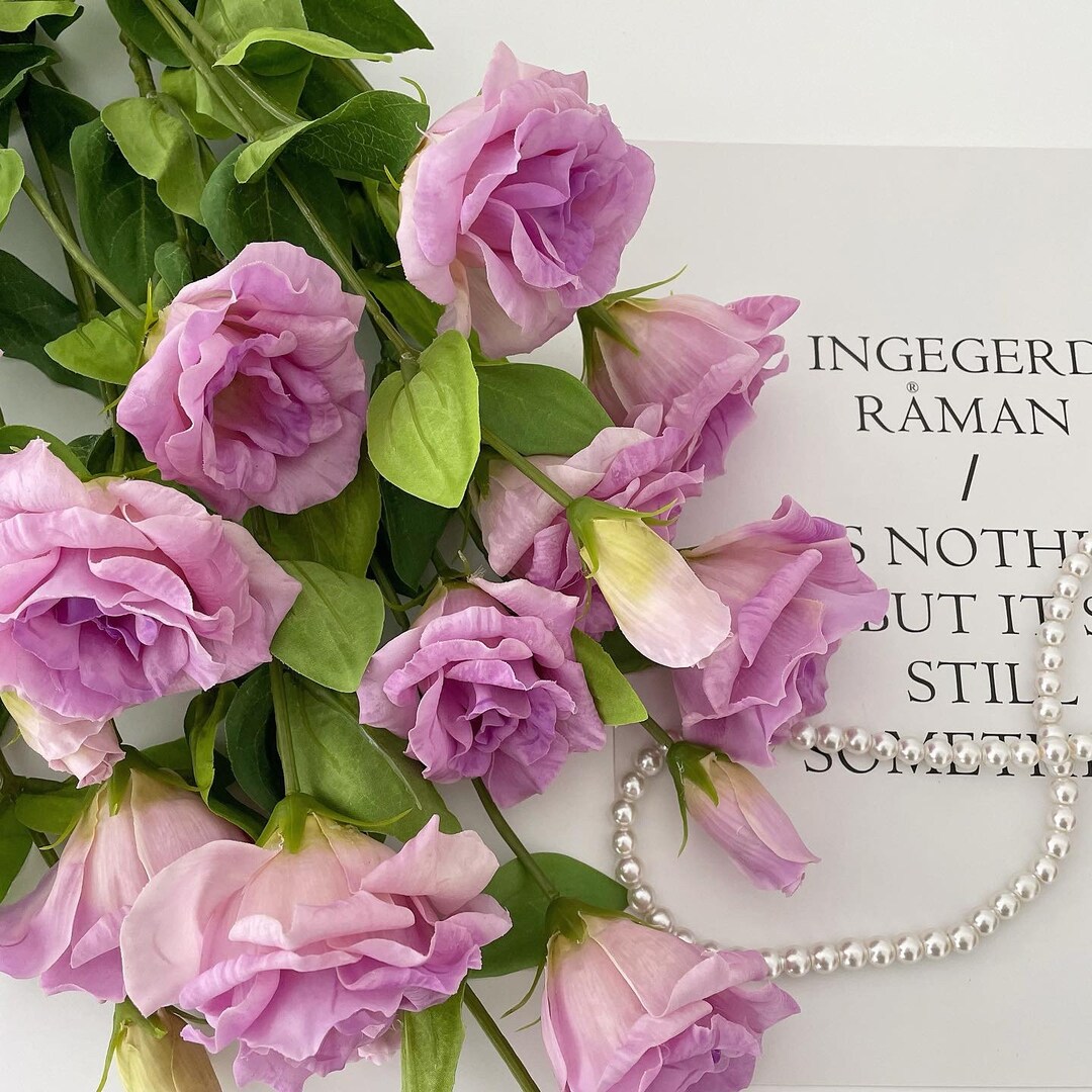 Real Touch Eustoma/assorted Colors/artificial Flower/ Home Decor/diy ...