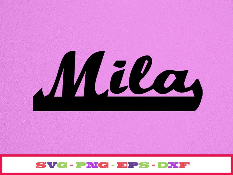 Mila svg, Mila clipart, clip art, Mila png, nombre de niña, dxf, eps ...