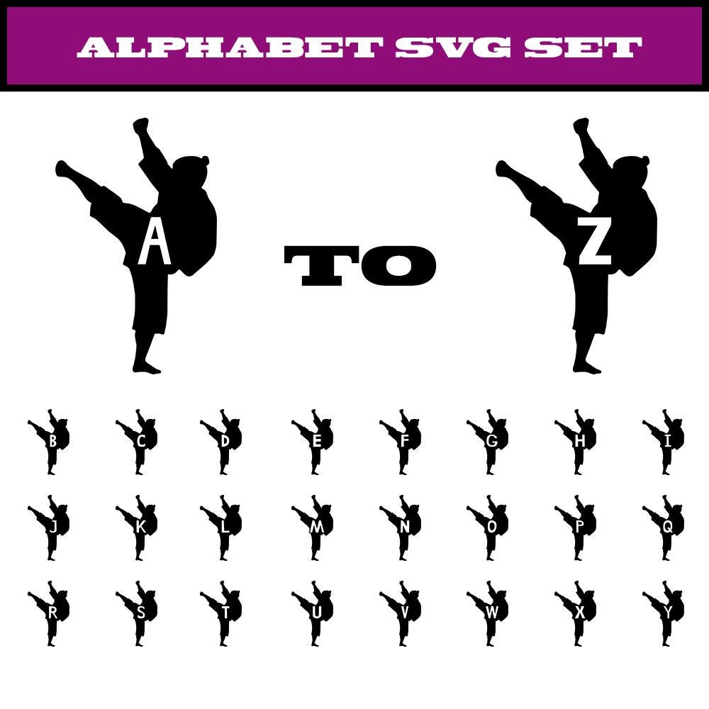 Karate Font, Karate Svg, Karate Clipart, Clip Art, Karate Stretch Png ...