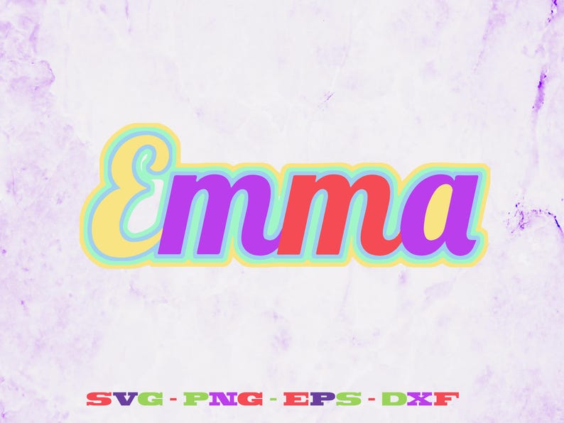 Emma Svg, Emma Clipart, Emma Clip Art, Emma Png, Girl Name, Dxf, Eps ...