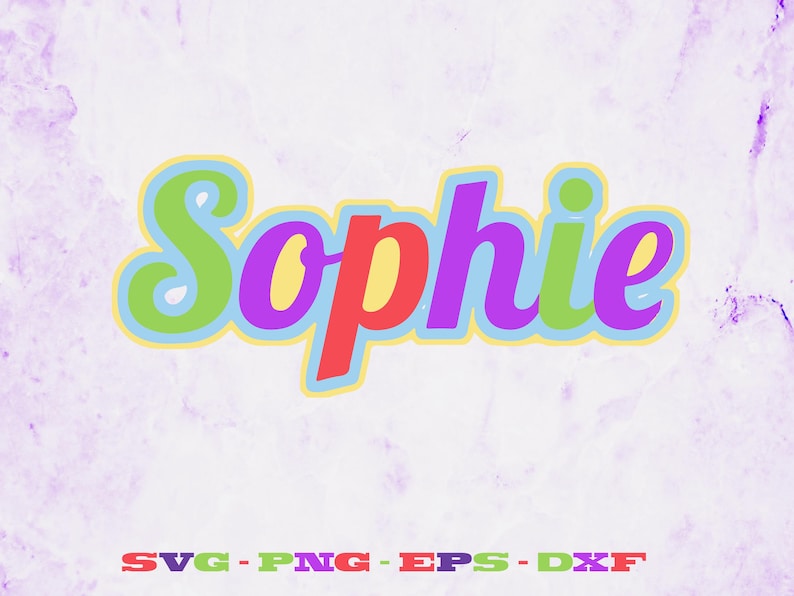 Sophie Svg, Sophie Clipart, Sophie Clip Art, Sophie Png, Girl Name, Dxf, Eps, Download, Crafting ...
