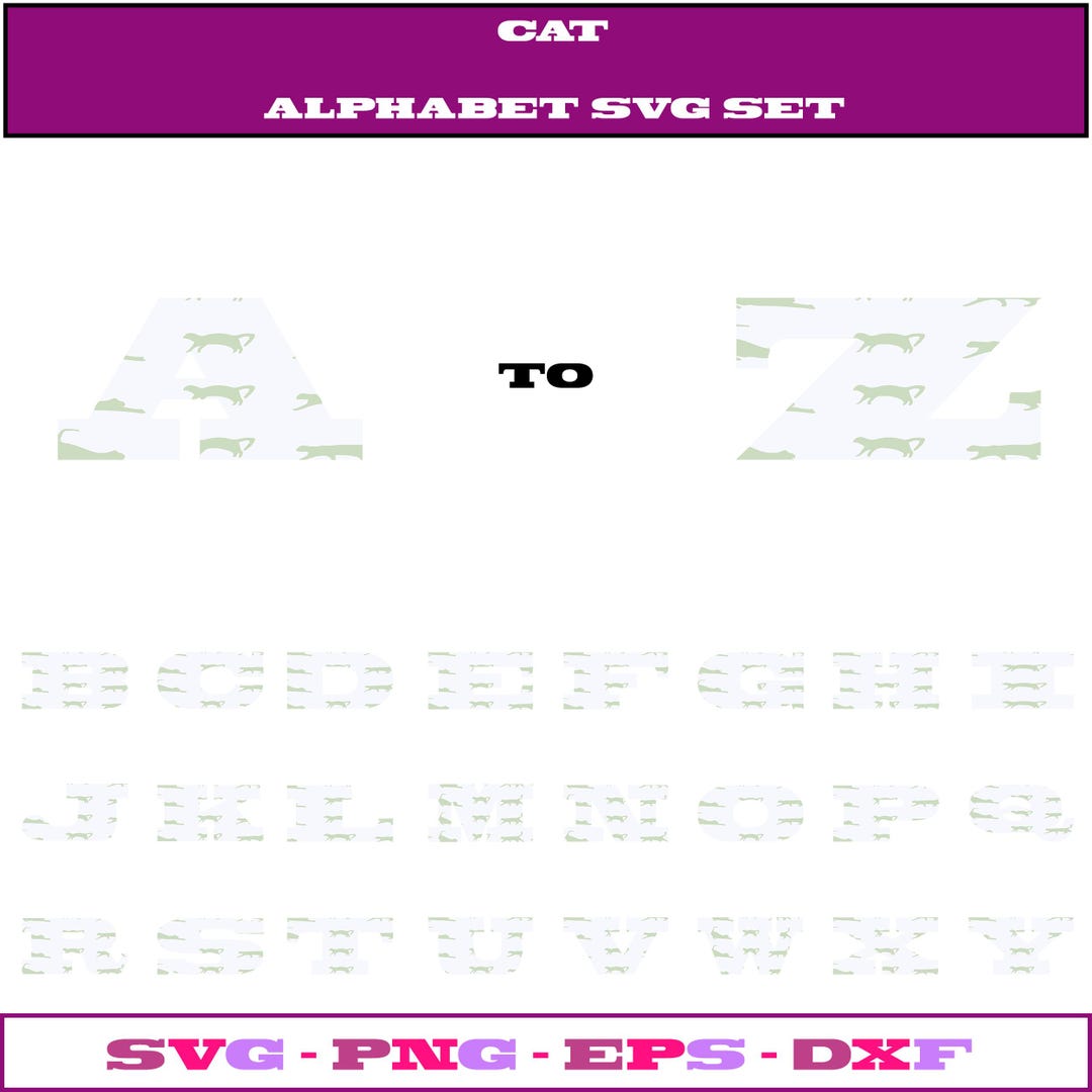 Cat Svg, Pattern, Alphabet, Clip Art, Png, Feline, Pet Owner, Crafting ...
