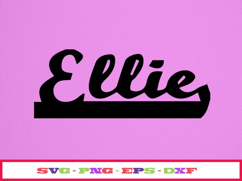 Ellie svg, Ellie clipart, clip art, Ellie png, nombre de niña, dxf, eps ...