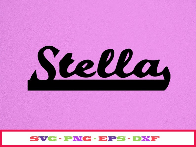 Stella Svg, Stella Clipart, Clip Art, Stella Png, Girl Name, Dxf, Eps ...