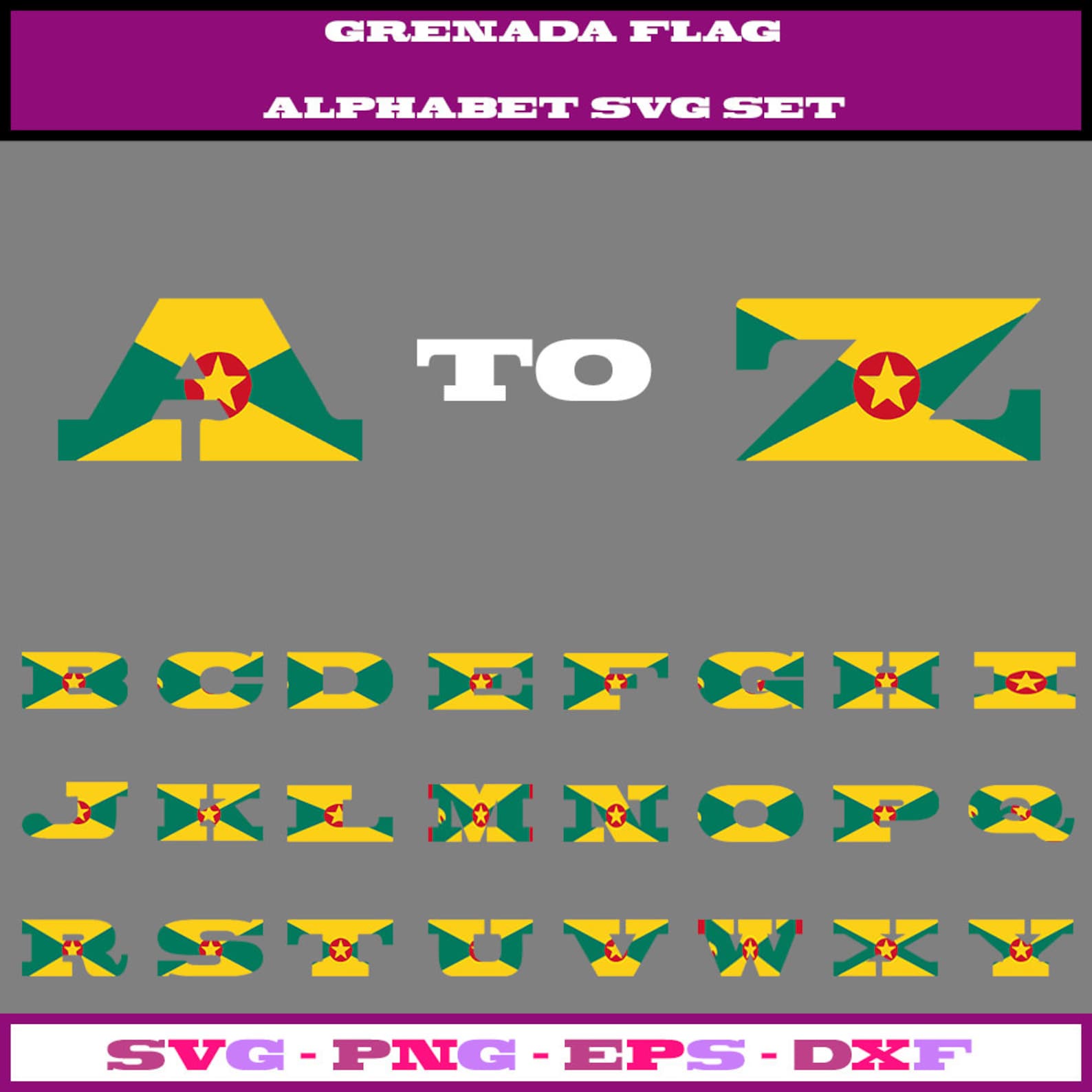 Grenada Svg, Grenada Flag Svg, Grenada Png, Grenada Clipart, Grenada ...