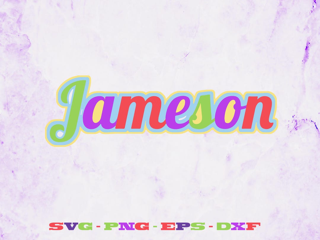 Jameson svg, Jameson clipart, clip art, Jameson png, nombre de niña ...