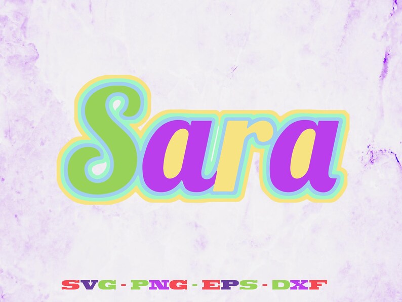 Sara svg, Sara clipart, clip art, Sara png, nombre de niña, dxf, eps ...