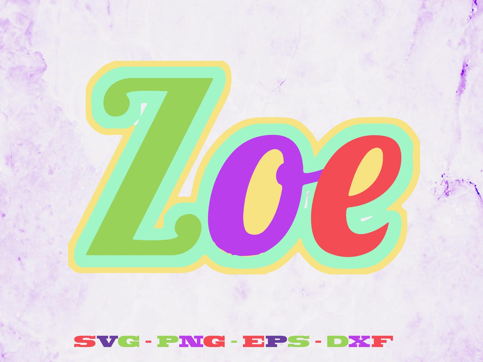 Zoe Svg, Zoe Clipart, Zoe Clip Art, Zoe Png, Girl Name, Dxf, Eps ...