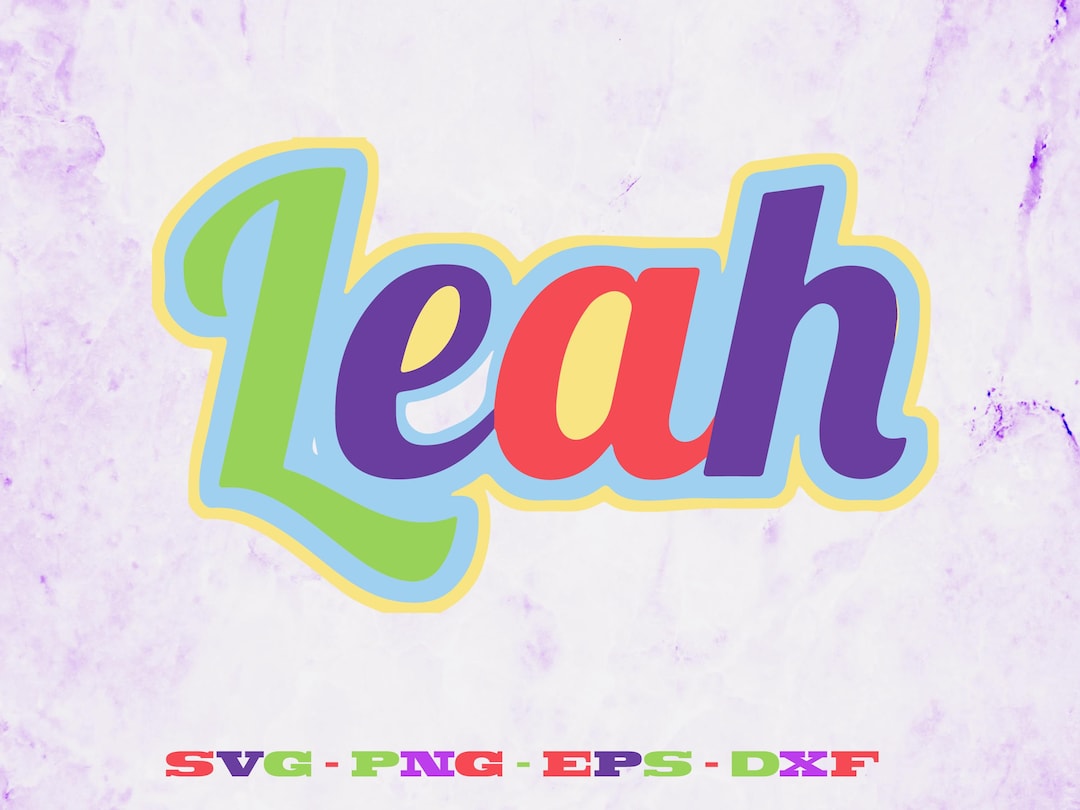 Leah Svg, Leah Clipart, Leah Clip Art, Leah Png, Girl Name, Dxf, Eps, Instant Download, Crafting ...