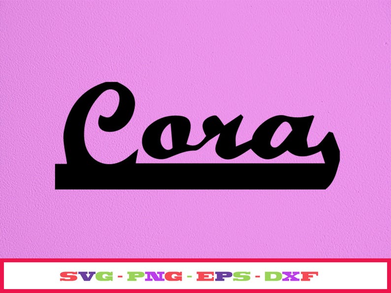 Cora svg, Cora clipart, clip art, Cora png, nombre de niña, dxf, eps ...