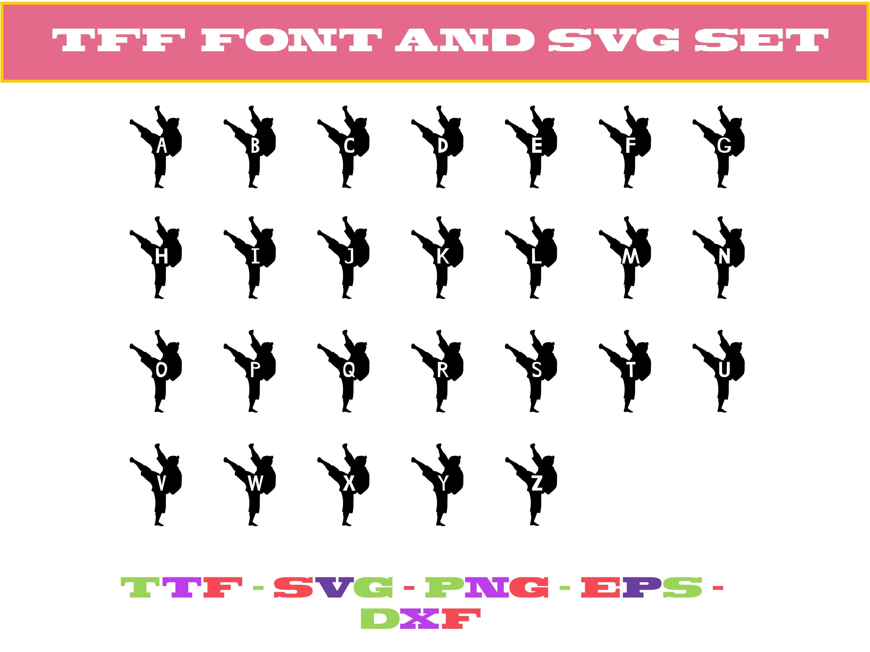 Karate Font, Karate Svg, Karate Clipart, Clip Art, Karate Stretch Png ...