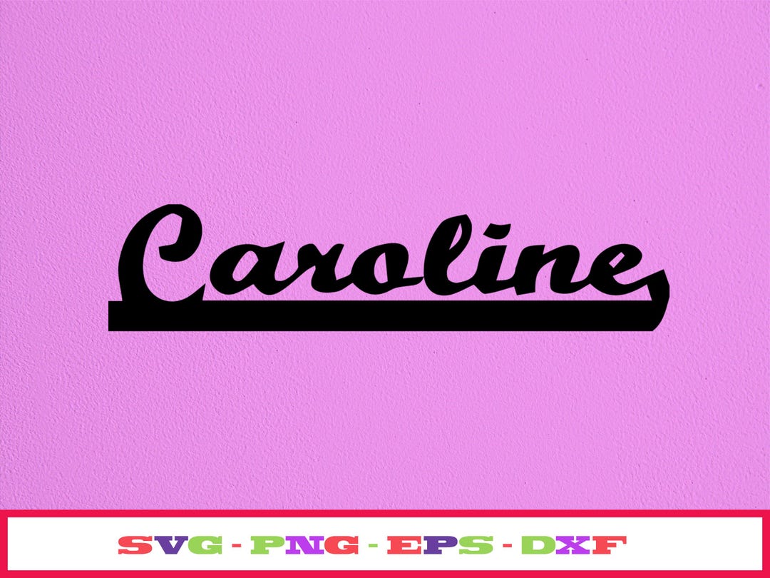 Caroline svg, Caroline clipart, clip art, Caroline png, nombre de niña ...