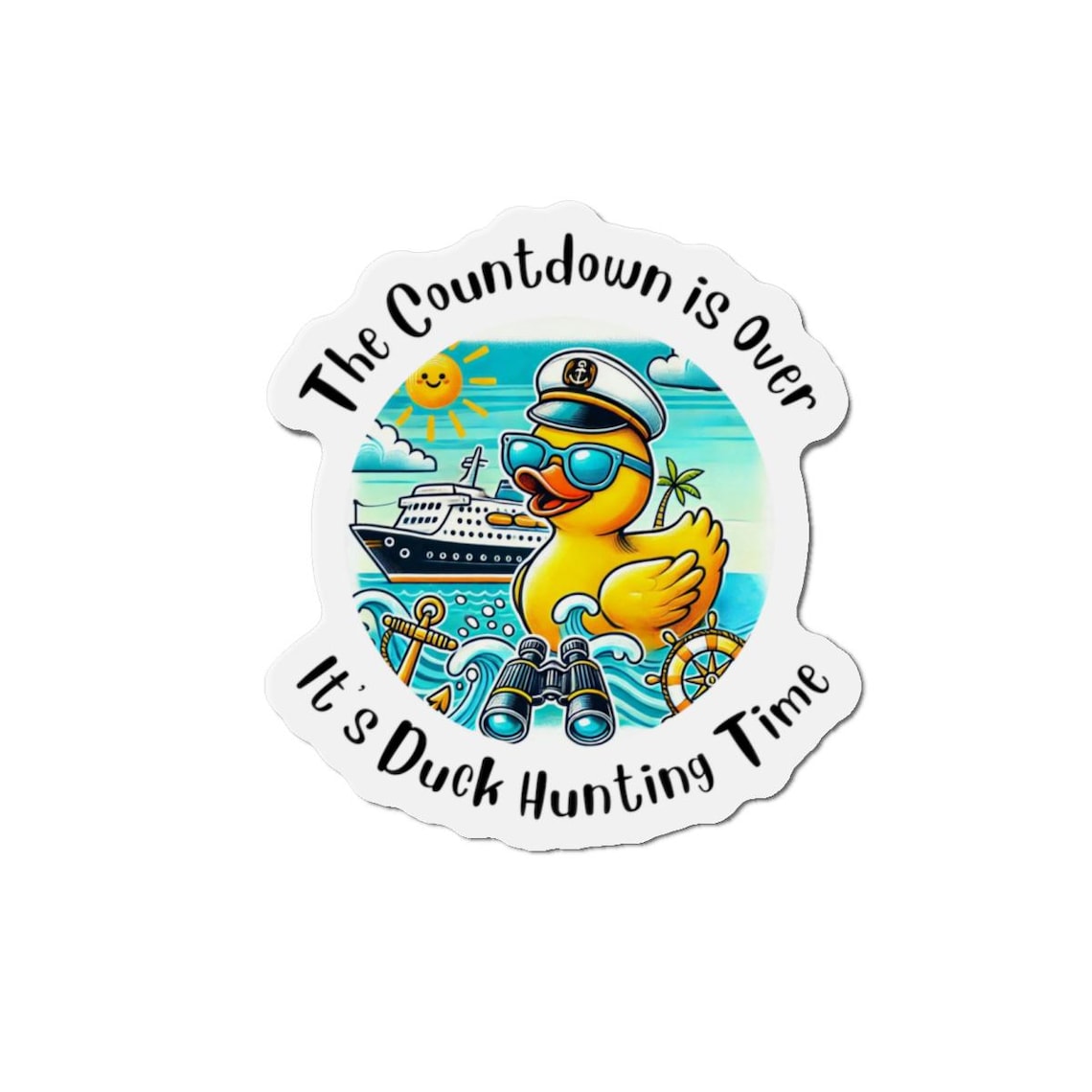 Cruise Countdown Magnet Die-cut Magnet, Duck Hunting Magnet, Cruising ...