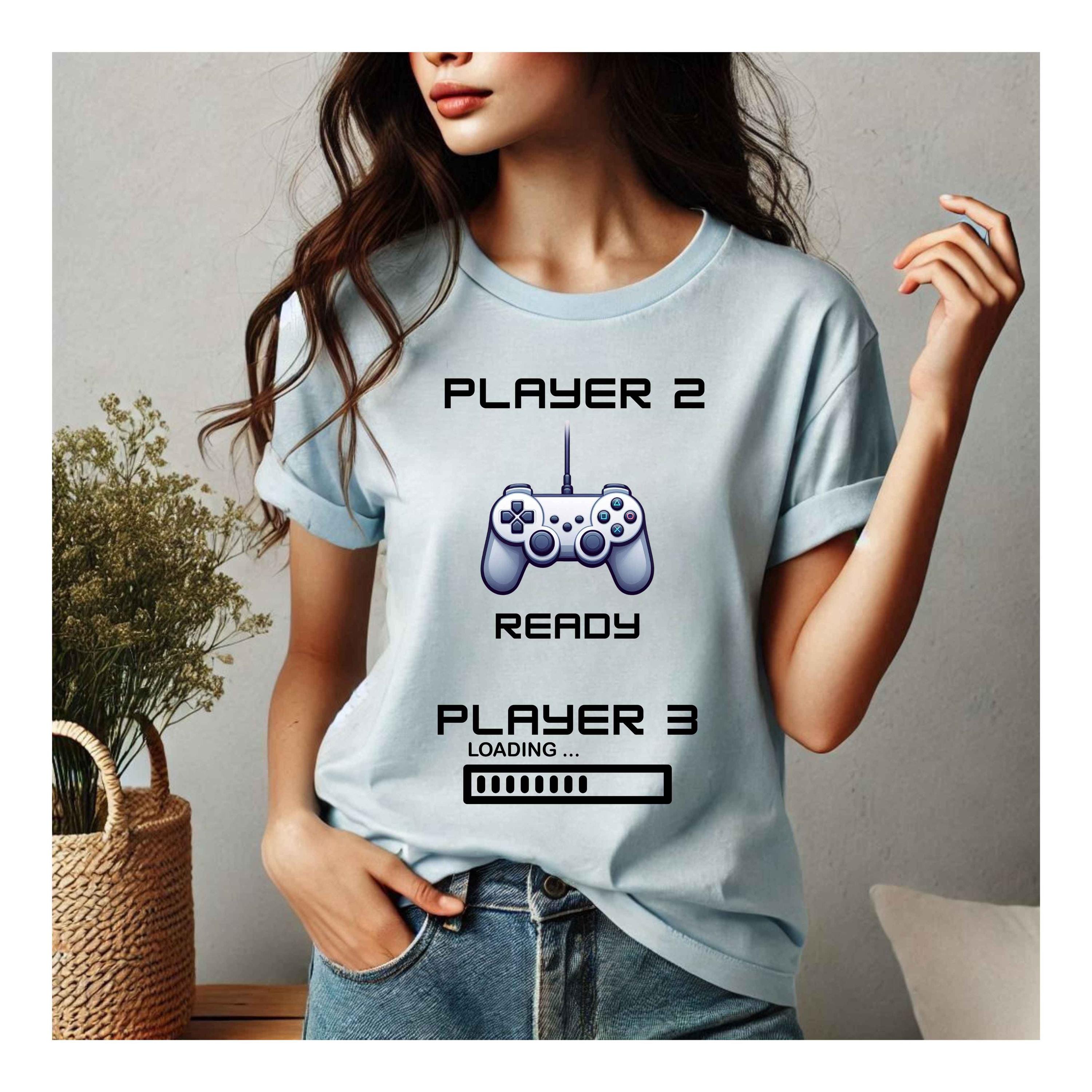 Player 2 Ready PNG, Baby Announcement Png, Pregnancy Reveal Png, Gamer ...