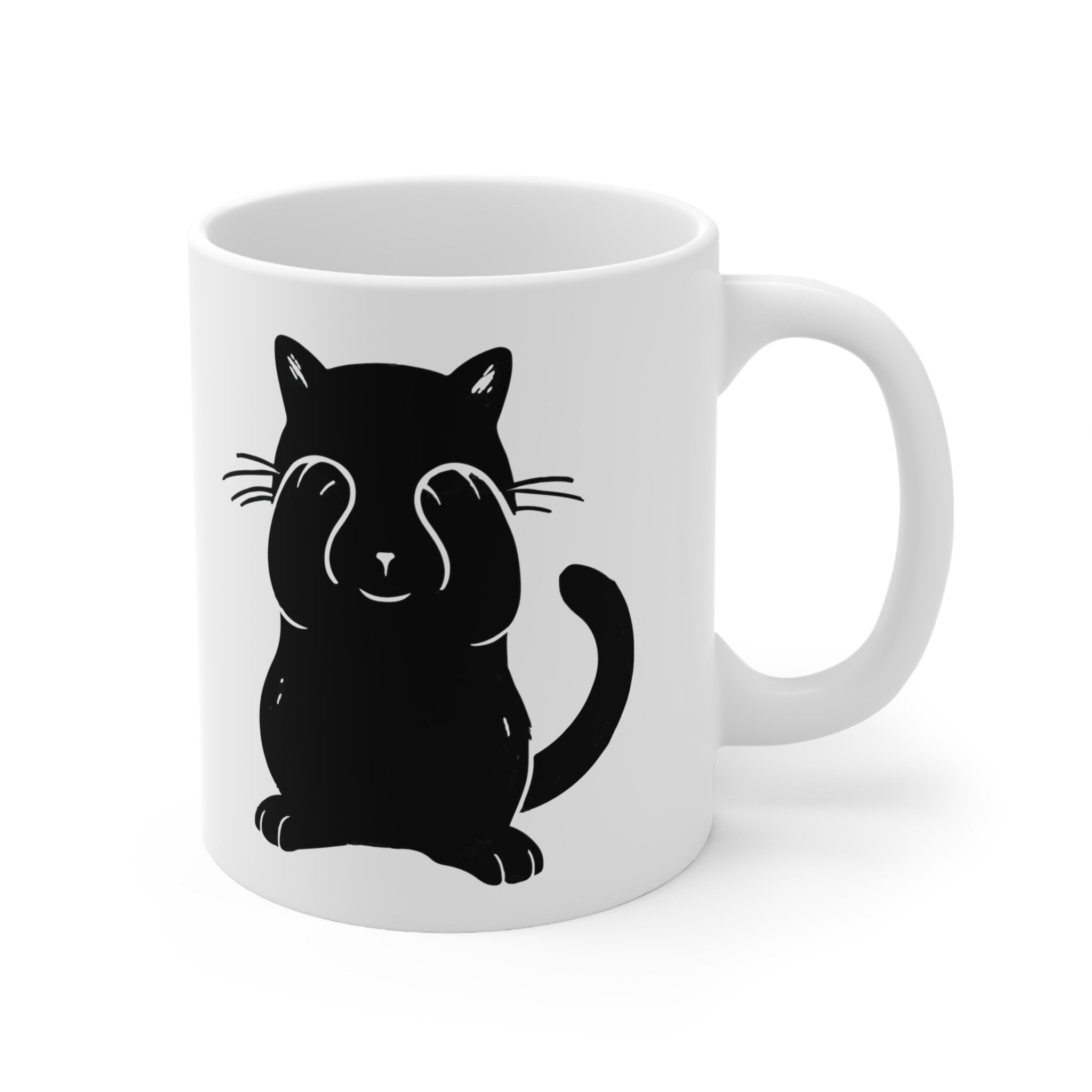 Black Cat Mug Cat Gifts cat Mug cat Coffee Mug cat Lover - Etsy