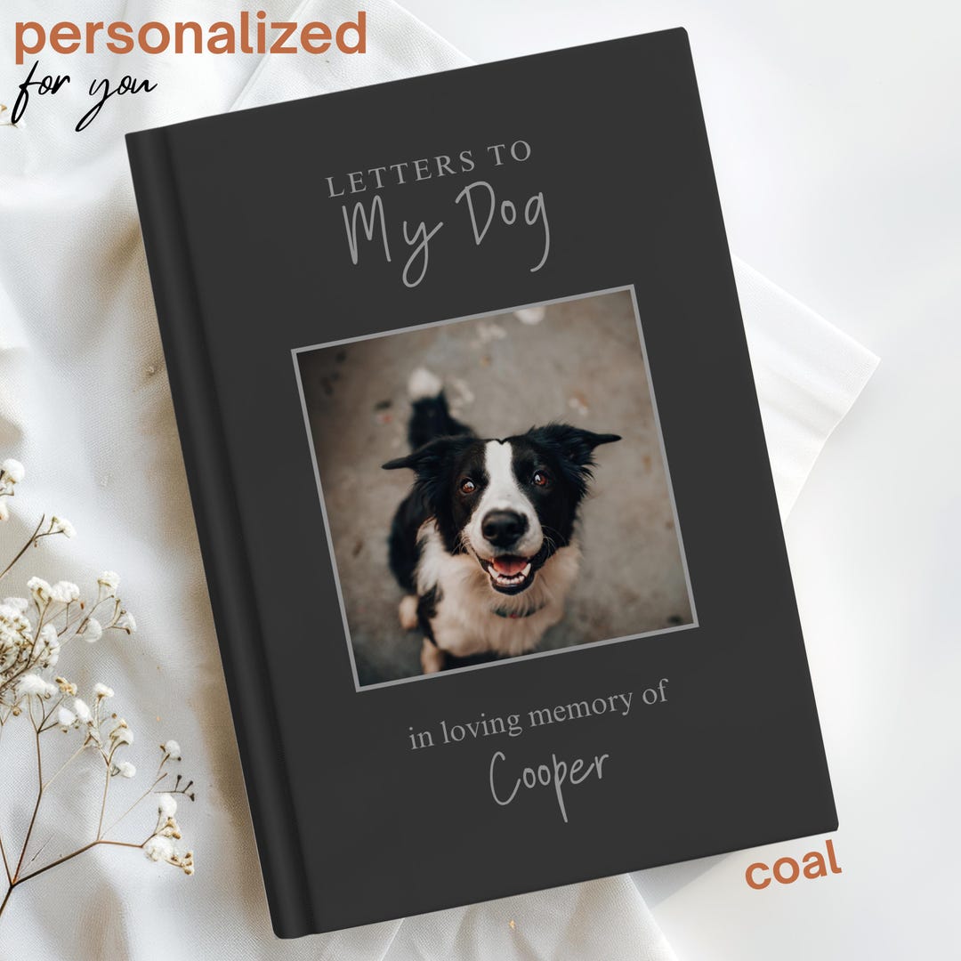 Personalized Pet Loss Journal, Letters to My Dog, Memorial Gift for ...